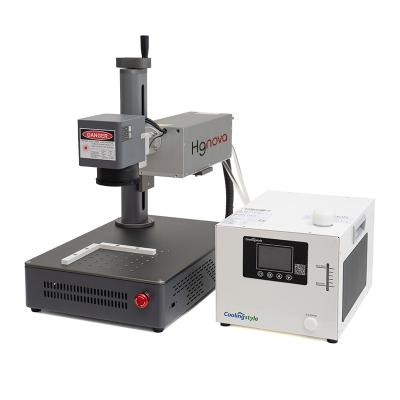 China Small Desktop 3W Water Cooling UV Laser Marking Machine New for Engraving Glass Acrylic Supports DXF PLT Water Chiller Included for sale