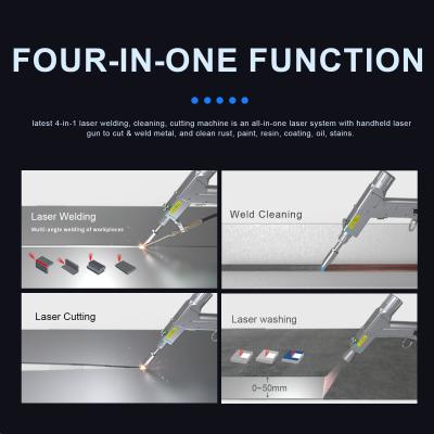 China 1500W 4-in-1 Multifunction Handheld Laser Machine New Condition Fiber Laser Welding Cleaning Cutting and Other Functions for sale
