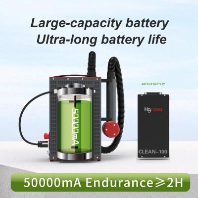 China Portable 100W Pulse Laser Cleaning Machine Easy-to-Operate Backpack Handheld Small Rust Removal Unit for Metal New Condition for sale