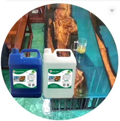 China Crystal Clear Art Liquid Epoxy Resins Two Component Epoxy Resin For Tabletops for sale
