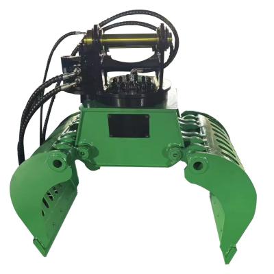 China 360 Rotating  Excavator Hydraulic Shear Stone Steel Grapple for sale