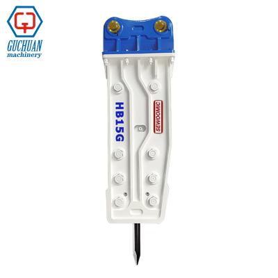 China Open Type HB15G Hydraulic Breaker with 120mm Chisel for 12-18 Tons Excavator for sale