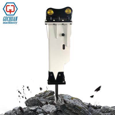 China Guchuan SB81 / GCB220 1978KG Box Type OEM Hydraulic Hammer for 18-26 Ton Excavator With 140mm Chisel for sale