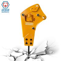 Quality R75 Banana Type Hydraulic Breaker 410kg With 75mm Chisel Suitable for 6-9 Tons for sale