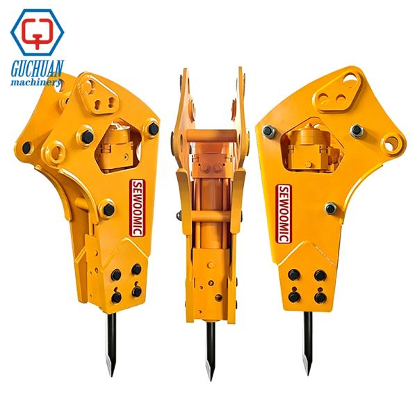 Quality MSB MS250 Side Type Hydraulic Breaker | Banana Rock Hammer for 6-9 Ton Excavator for sale
