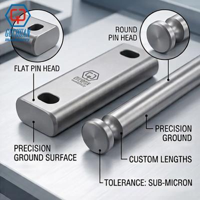 China OEM-Grade Hydraulic Breaker Chisel Retainer Pins: Flat & Round Stop Pins for HB15G, HB20G, HB30G, and HB40G Nitrogen Rock Hammers for sale