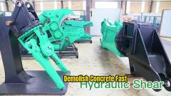 Guchuan HNC 10/30/50 Hydraulic Concrete Demolition Shears for 1.5-7T Excavators
