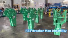 Fully Hydraulic Breaker R75: Best MSB MS250 Alternative for 6-9 Ton Excavators