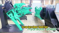 Guchuan GCC32 Hydraulic Car Scrap Shear for 25-32 Ton Excavators
