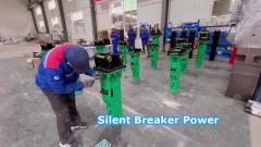 Guchan SB43 / GCB75 Box Type 75mm Chisel Hydraulic Breaker Rock Hammer For 6-9T Excavator