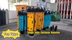 Guchuan SB43/GCB75 Open-Type Hydraulic Hammer for 6-9T