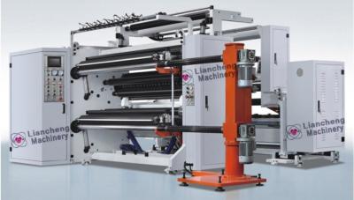 China 400m/min hoge snelheidssnijmachine rewinder voor zelfklevende document en film die, die en machine voor jumbobroodje het Duits scheuren opnieuw opwinden Te koop