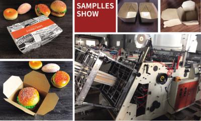 China De automatische stereokartondoos die de dozen van de machinehamburger vormen regelt dozen van de dozen de meeneem vriendelijke Frieten van het dozenvoedsel Te koop