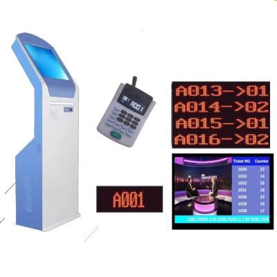 China HOSPITAL QUEUING MACHINE SYSTEM WITH IR TOUCH SCREEN TICKET DISPENSER for sale