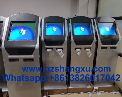 China IR Touch Screen Queue Management System Ticket Dispenser Kiosk Token Number Ticket Machine for sale