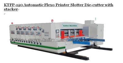 China Automatic Flexo Printer Slotter Die-cutter with stacker for sale