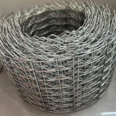 China Galvanized Wire Reinforced Pipeline Coating Mesh HFRM-L 8 Line 1.66mm-2.85mm Wire Diameter for sale