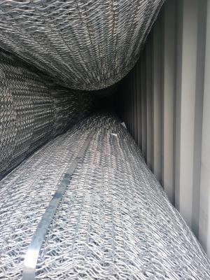 Cina Rete in rotoli per rivestimento zavorra in calcestruzzo a 10 linee per tubazioni, rete rinforzata ad alta resistenza alla trazione in vendita