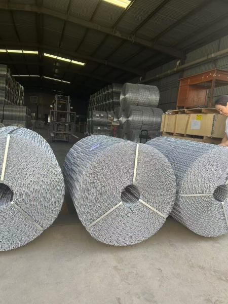 Quality Gas And Oil Pipeline Reinforced Galvanized Steel Mesh Width 190.5 MM Welded Mesh for sale