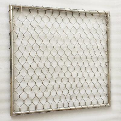China With Fixing Buckles Steel Wire Rope Safety Netting Stainless Steel Rope Netting For High-altitude Fall Protection for sale