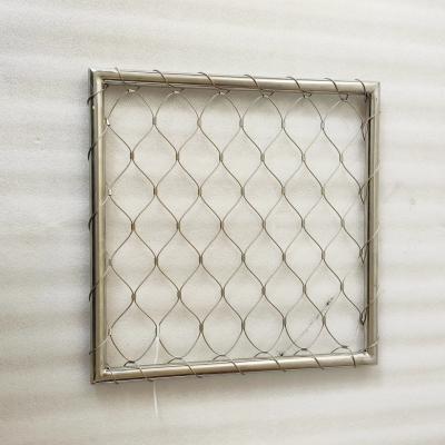 China With Fixing Buckles Steel Wire Rope Safety Netting Stainless Steel Rope Netting For High-altitude Fall Protection for sale