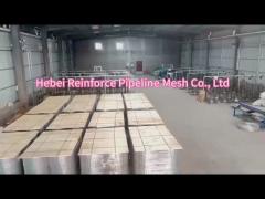 Length 140 M  Welded CWC Galvanised Reo Mesh 6 8 Or 10 Lines Pipeline Coating Mesh