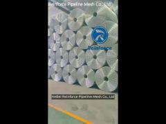 ten lines welded galvanized wire pipeline reinforced mesh for subsea gas and oil pipeline