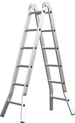 Cina 1.0-1.7mm una scala a libretto di alluminio 6063 87-120cm di 6 punti in vendita