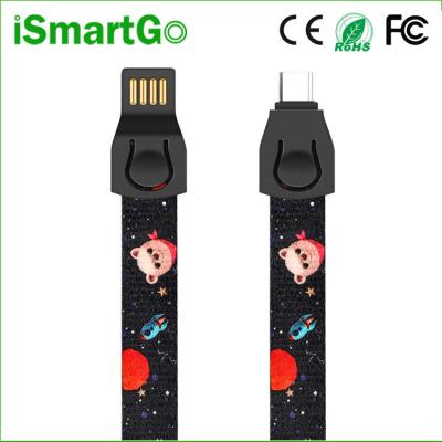 China Fashion USB C Data Sync Charge Cable Tape Measure Phone Lanyard for sale