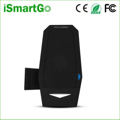 China 2 Coils Fast Wireless Charger Pad for Cell Phones Wireless QI Charging Stand Price (With Cooling Fan) for sale