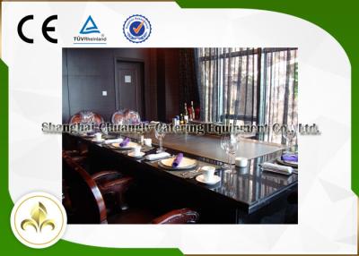 China Teppanyaki comercial/residencial asa a la parrilla la tabla con el sistema del extractor y del purificador en venta