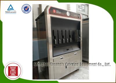 China Houtskool die Enige Laag 4 de Grillmachine 1210*750*1830mm verwarmen van Ruimtenvissen Grootte for sale