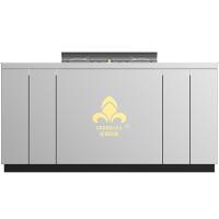 China Customizable Rectangular Teppanyaki Grill Table with Smoke Exhaust for sale
