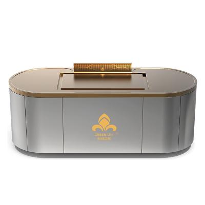 中国 楕円形銅製鉄板焼きテーブル 2200mm 電気加熱 カスタマイズ可能 販売のため