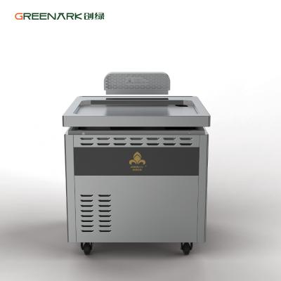 China Commercial Kitchen Equipment 4.5KW Multifunction Induction Flat Fryer Teppanyaki Grill with Cabinet for sale