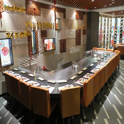 China Commercial Teppanyaki Grill Table 20mm Alloy Steel 8000W for sale