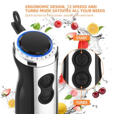 China Anti Splash Stainless Steel Stick Blender Low Nosie Multipurpose Manual Blender for sale