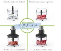 China Smoothie Multi Purpose Hand Mixer Electrical Plastic Hand Blender for sale