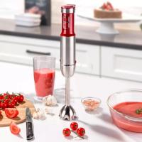 China Red Stick Hand Blender With Variable Speed Control Dishwasher Safe for sale
