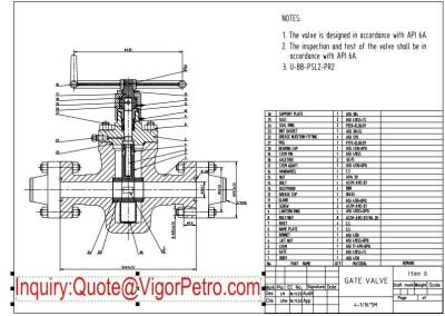 China Full Bore Gate Valve, 4-1/16