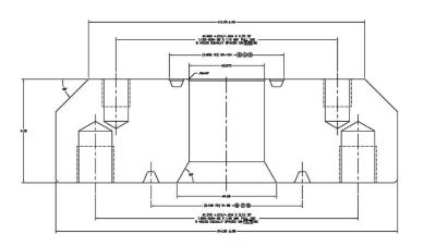 China Double Studded Adapter Flange 3-1/16