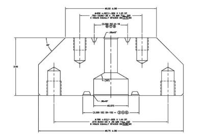 China Double Studded Adapter Flange 2-1/16