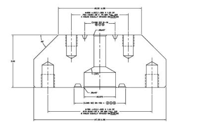 China Double Studded Adapter Flange 2-1/16