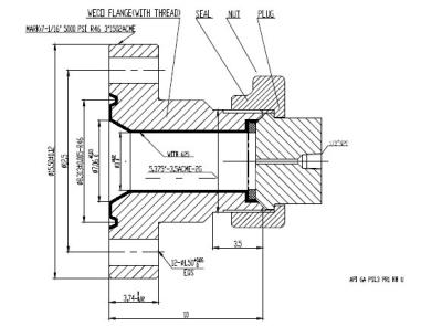 China Weco Adapter Union Flange 7-1/16
