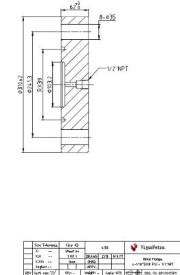 China Blind Flange 4-1/16