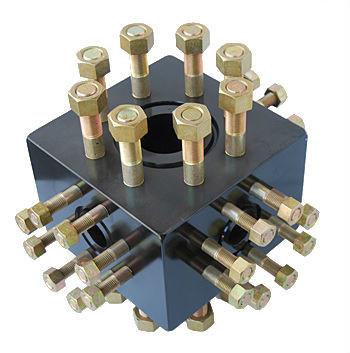 China Studded Cross, 5 Way, (4)3-1/16