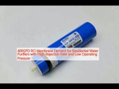 Polyamide 400GPD RO Membrane Element For Residential Water Purifiers