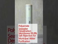 White Polyamide Sea Water RO Membrane Municipal Water Purification Membrane
