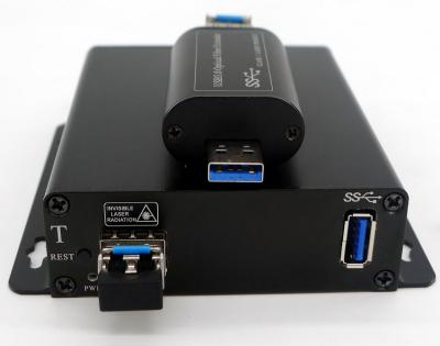China Kinect USB3.0 to fiber transceiver,SuperspeedUSB to fiber extender for sale