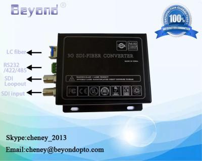 China 3G-SDI with RS422 to fiber converter for sale